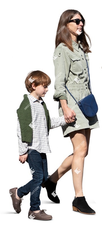 Family walking people png (15306)