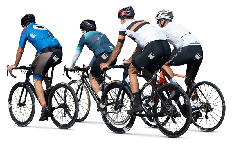 Group of friends cycling person png (19064)
